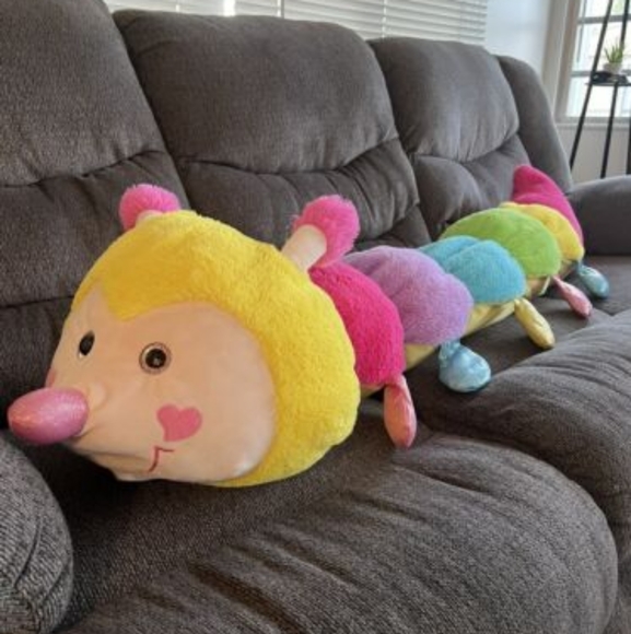 Toys | 5 Foot Long Hug Luv Jumbo Plush Stuffed Rainbow Caterpillar ...